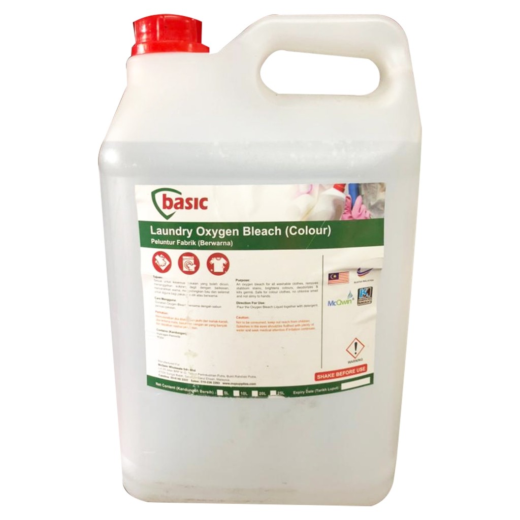 BASIC OXYGEN COLOUR BLEACH 10L / PELUNTUR FABRIK (BERWARNA) 10L ...
