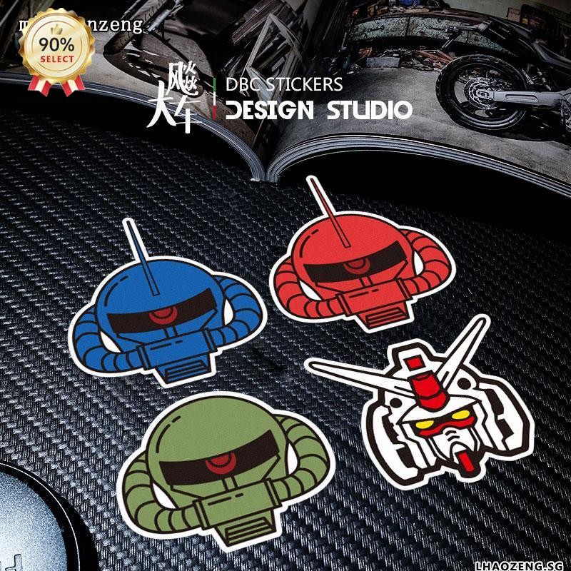Ready Stock Gundam ZAKU Y06 Cartoon Car Decal Motorcycle Sticker ...