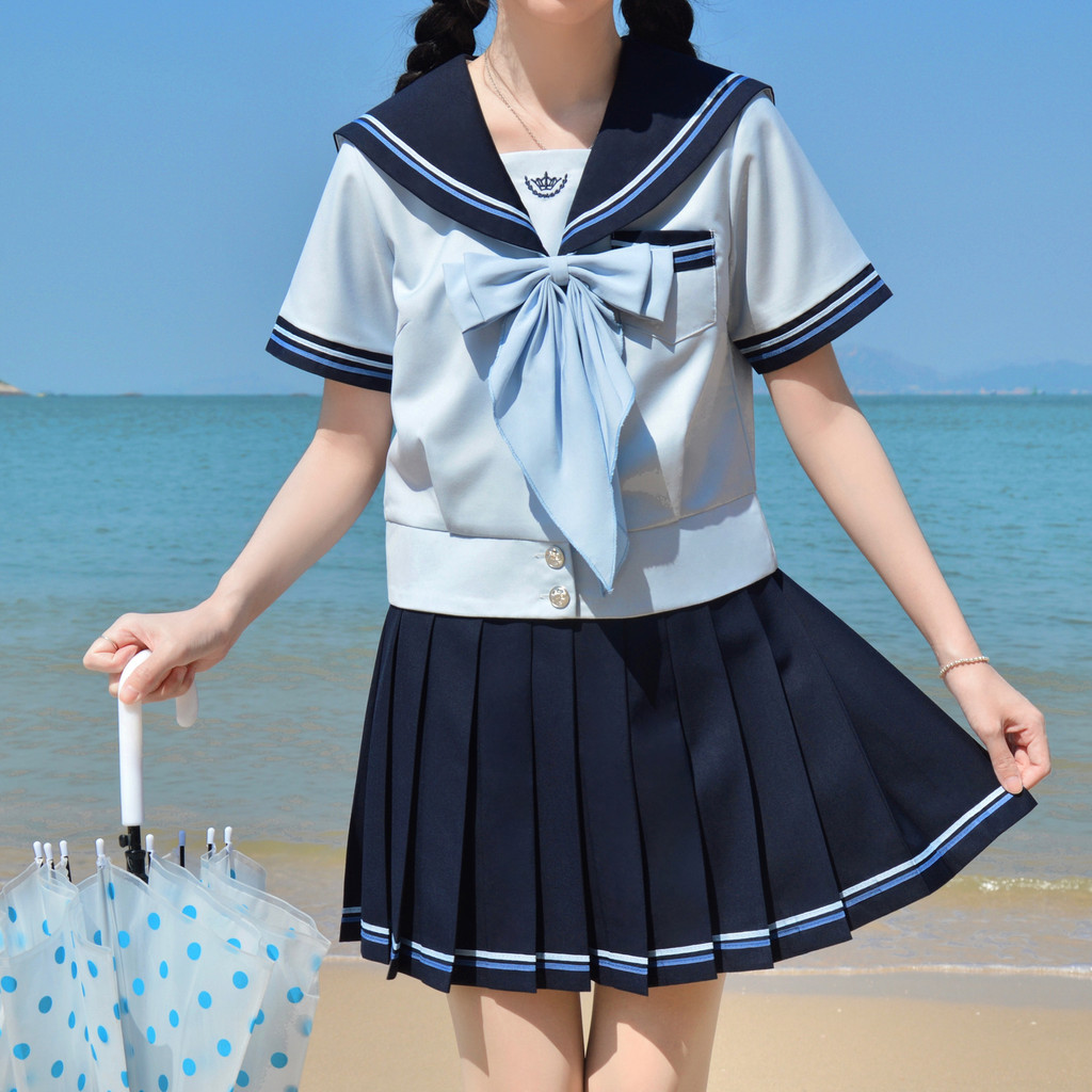 Weifei Star Moon Crown Jumper Suit - Stylish Sailor Suit with Pleated ...