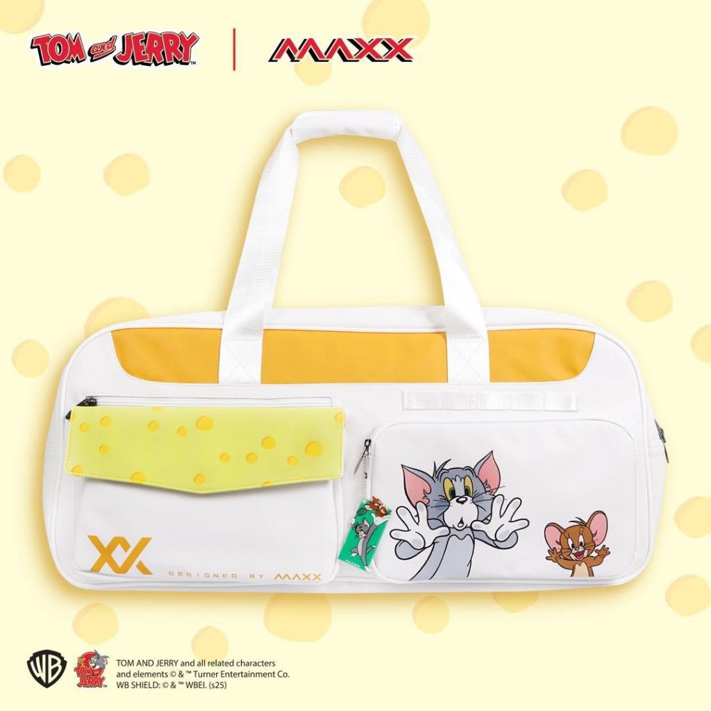 MAXX X TOM AND JERRY BADMINTON RACKET BAG MLBAG06 + FREE 2 GRIP ...