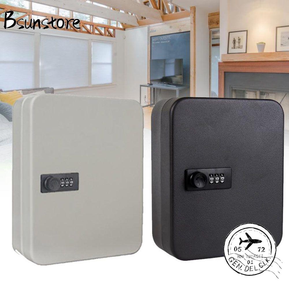BSUNSTORE Key Safe Resettable Code Lockable Password Wall Mounted Car ...