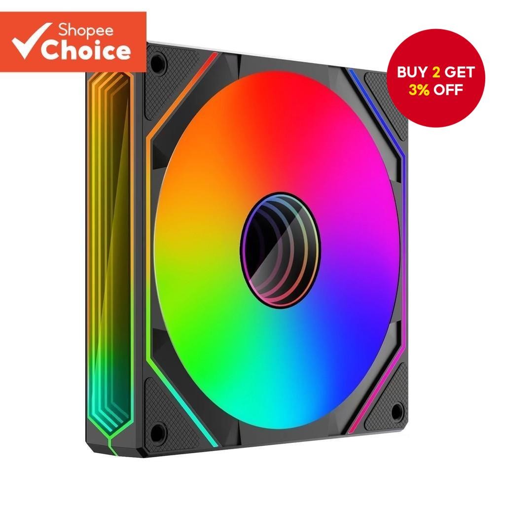 Computer Chassis Fan 12cm ARGB 4 Pin PWM Quiet Cooling Fan 5V 3pin ...