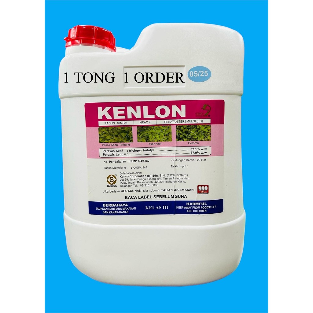 (Promo) 20L Kenlon - Racun Rumput Rumpai Herbicide | Shopee Malaysia