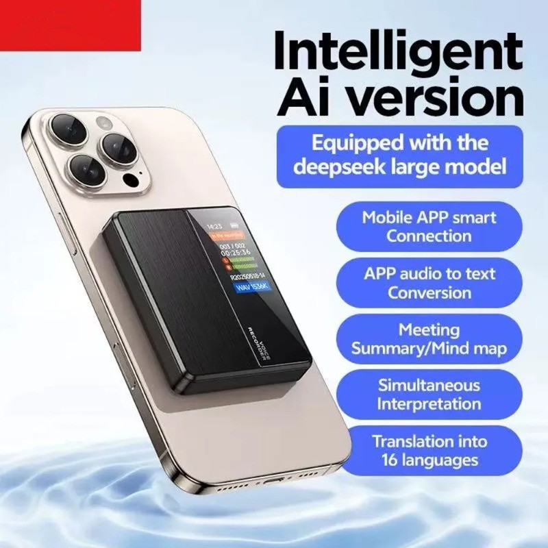 200H Recording AI Voice Recorder App Phone Call Smart Real Time ...