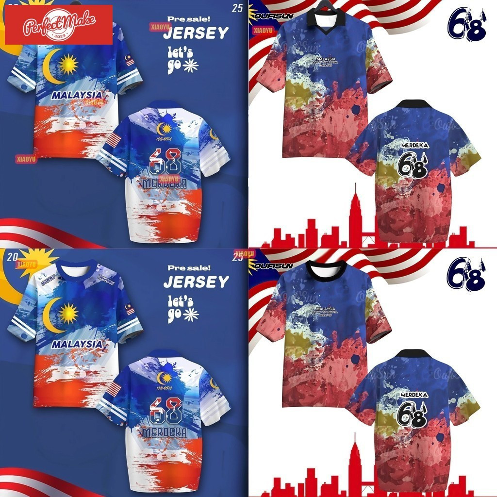 Malaysia Merdeka 68 2025 Special Design of Merdeka Clothing Flaves ...