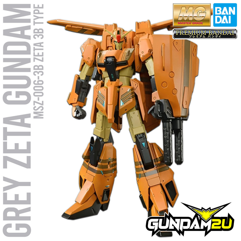 P-BANDAI MG 1/100 Gray Zeta Gundam III B Type - Plastic Model Kit ...