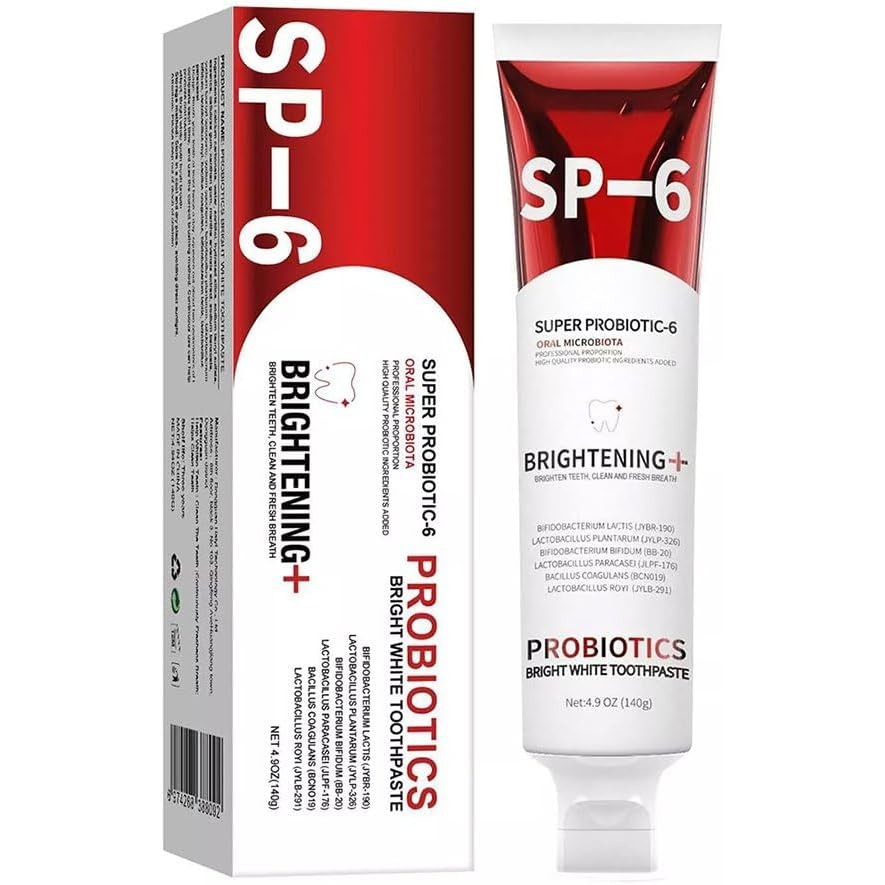 SP 6 Probiotic Whitening Toothpaste - Upgraded Probiotic Formula ...