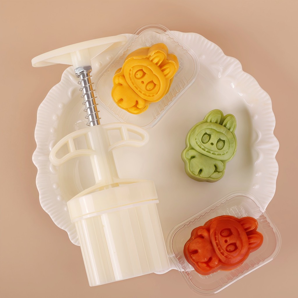Mooncake Mold Mooncake Mold Cartoon labubu labubu Whole Body Handmade ...
