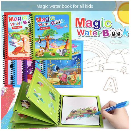 WATER PEN Magic Water magic book water book colouring drawing Book ...