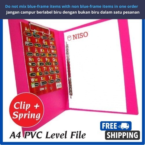 A4 PVC Level File | Wire Clip File | Spring File | Clip File F858 ...