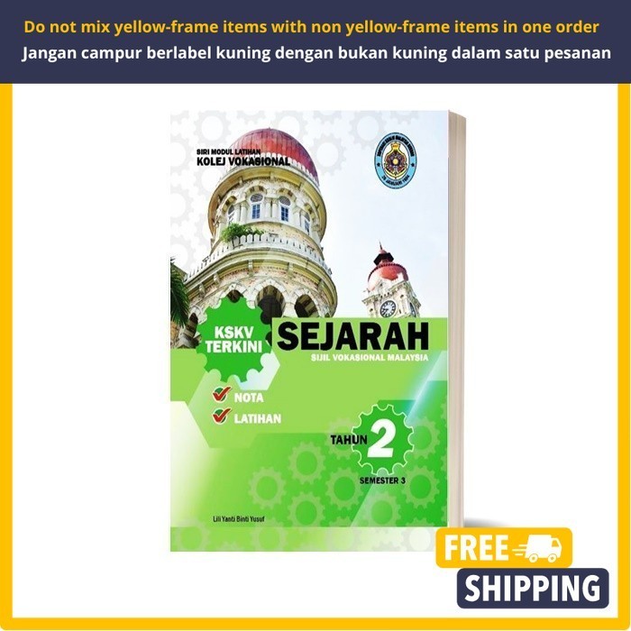 Siri Modul Latihan Kolej Vokasional: Sejarah Tahun 2 Semester 3 | Shopee Malaysia