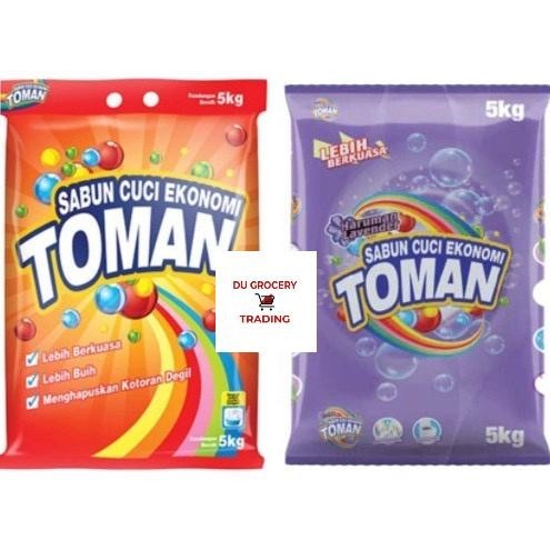 Toman Plus Detergent Powder Lemon / Lavender 5kg - Serbuk Pencuci ...