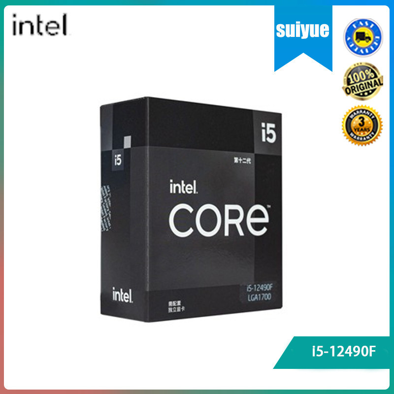 Intel 12th Generation i5-12490F Box CPU 6-Core 12 Wire Computer Processor | Shopee Malaysia