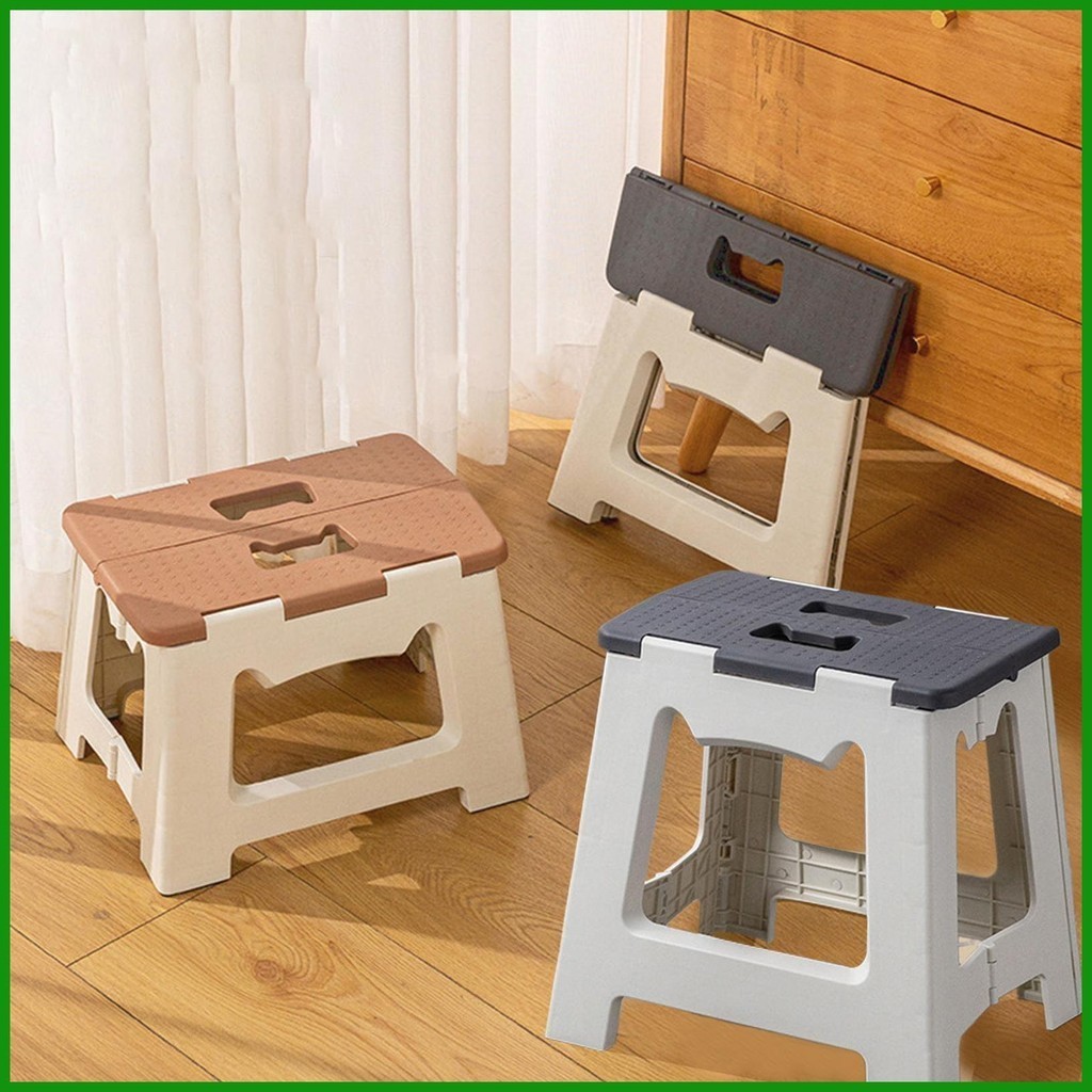 Folding Step Stool Folding Step Stool Support Adults Non-Slip Surfaces ...