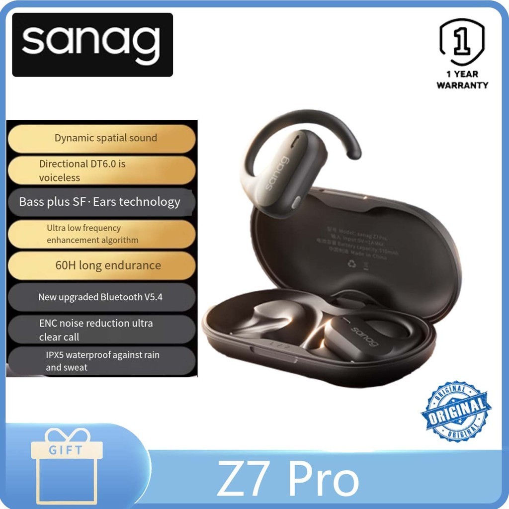 SANAG Z7 Pro Bluetooth wireless headset ultra-long life high power bone ...