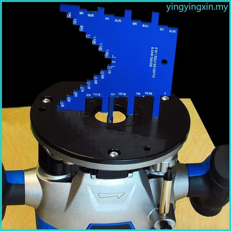 YIN Saw Depth Gauge for Router Table Saw 2 in 1 Step Depth Gauge for ...