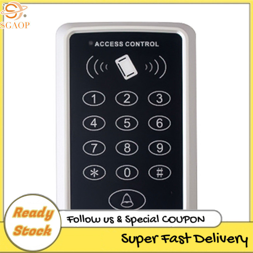 125KHz RFID Access Control Keypad EM Card Reader Support 1000 Users Door Access Control System ...