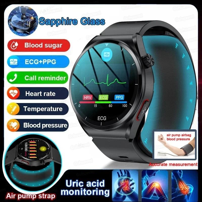 2024 Intelligent Air Pump Health Smart Watch Health Blood Pressure ...
