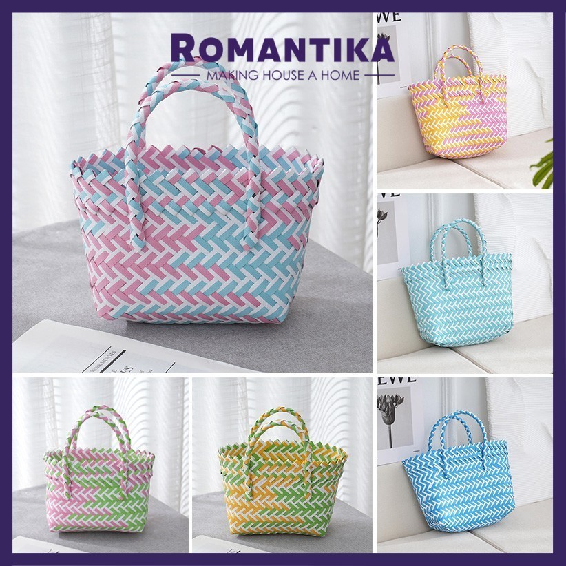 Romantika WOVEN BAG Plastic Shopping Bag Goodies bag Gift Basket Bakul ...
