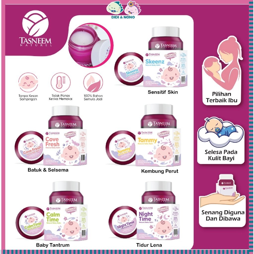 Tasneem Naturel Balm Skeenz Night Time Calm Tammy Cove Fresh Balm 18g ...