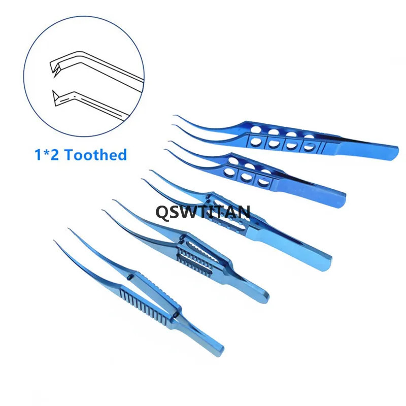 Titanium Colibri Beaked Toothed Forceps Ophthalmic Tweezers Fine Pierse ...