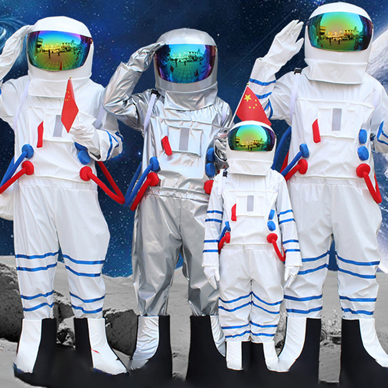 Aerospace Astronaut Cosplay Costume With Helmet Spaceman Role Play ...