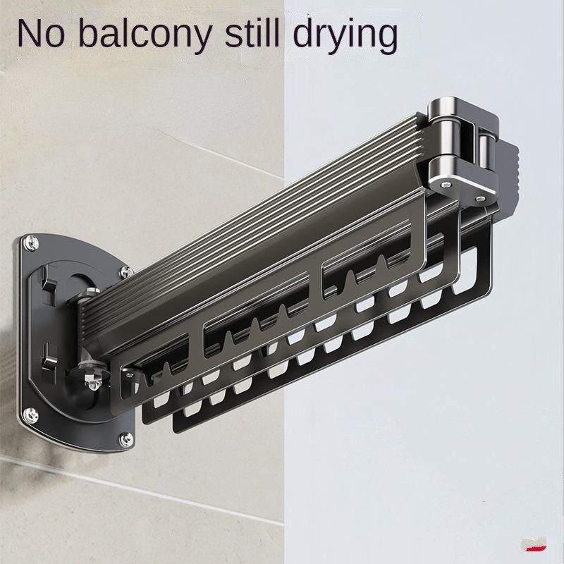 Aluminum alloy folding Drying Rack Adjustable invisible wall clothes ...
