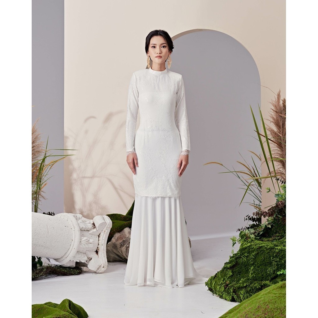 BAJU NIKAH - INARA KURUNG MODERN - OFFWHITE | Shopee Malaysia