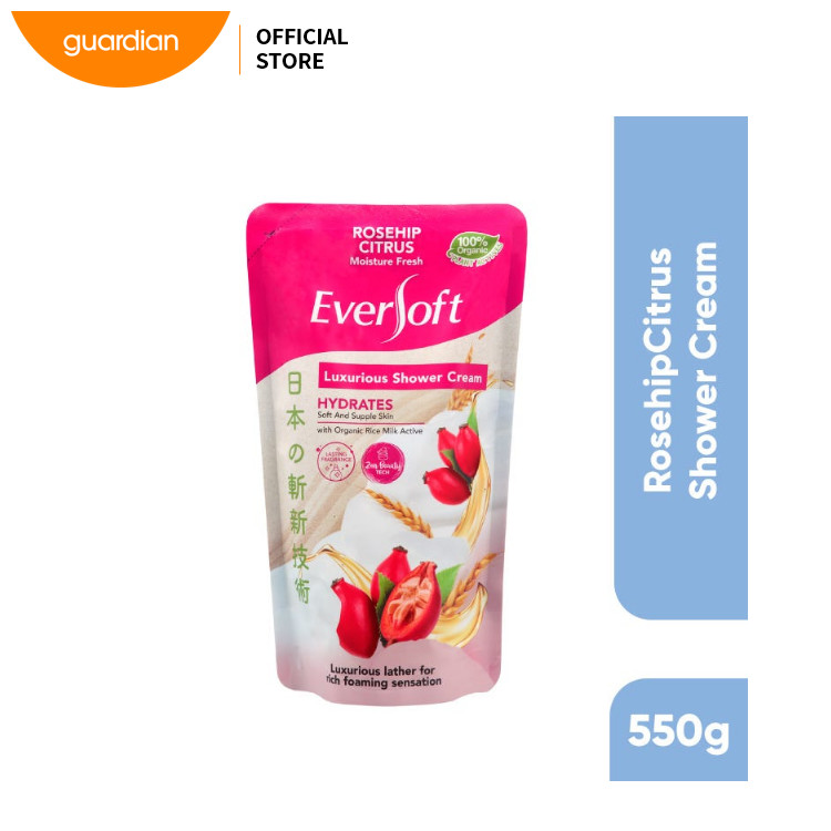 Eversoft Roseship Oil Pouch Shower Cream 550G | Shopee Malaysia