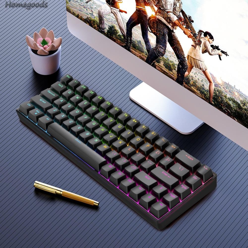 Wired Magnetic Axis Gaming Keyboard Hot Swap 68 Keys RGB Backlight for ...