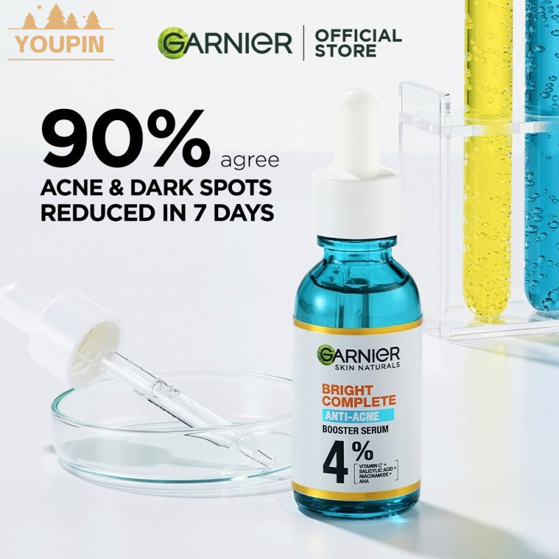 Garnier Bright Complete Anti Acne Booster Serum (30ml) | Shopee Malaysia