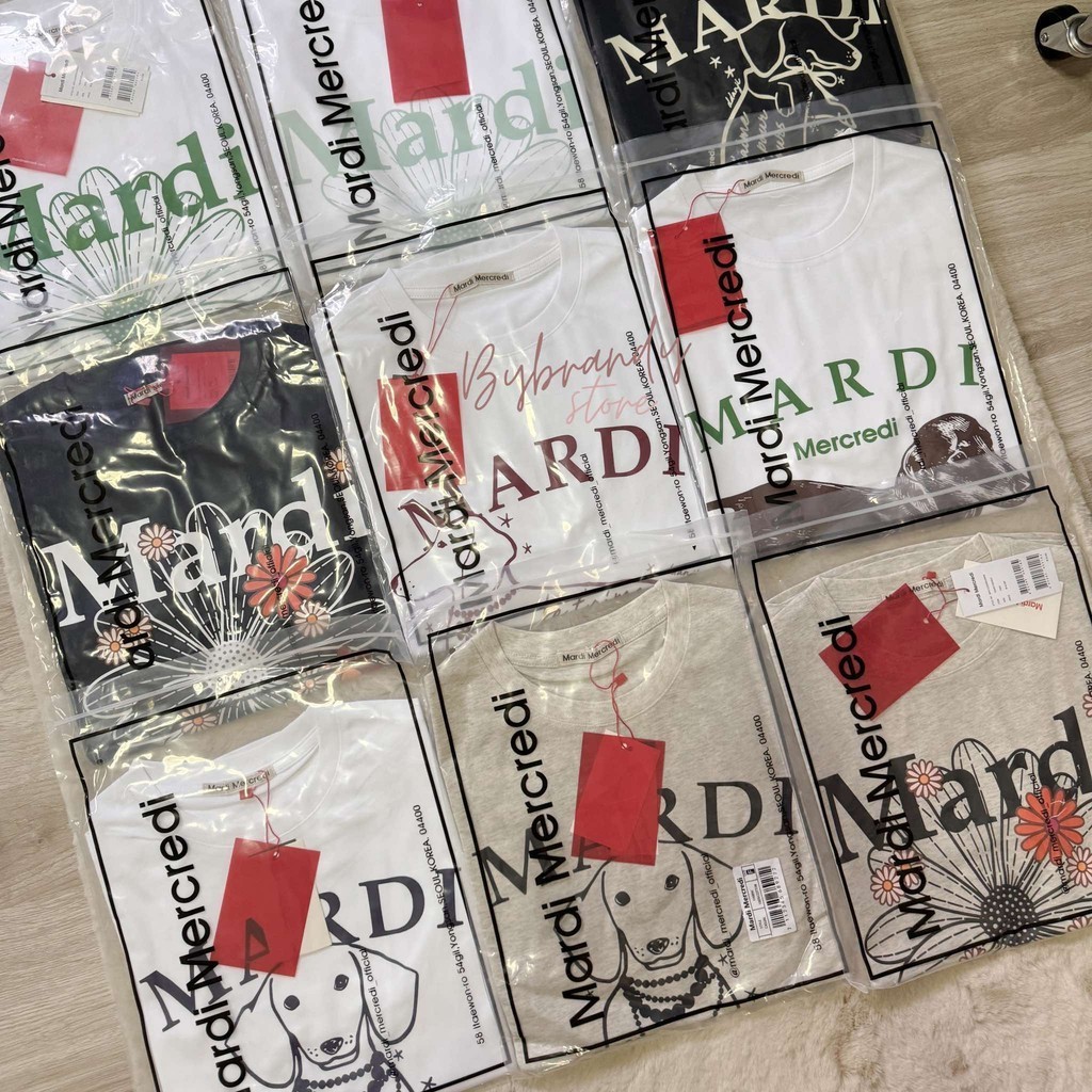 Korean Brand Mardi Mercredi T-Shirt | Shopee Malaysia