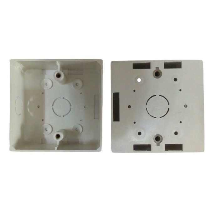 PVC Single Base PVC Box Surface Switch Socket Base Joinable Socket 3x3 ...