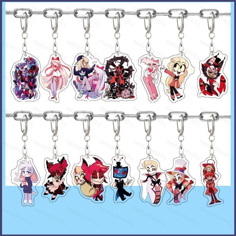 YE Hazbin Hotel Charlie Morningstar Vaggie Angel Dust Alastor Acrylic ...