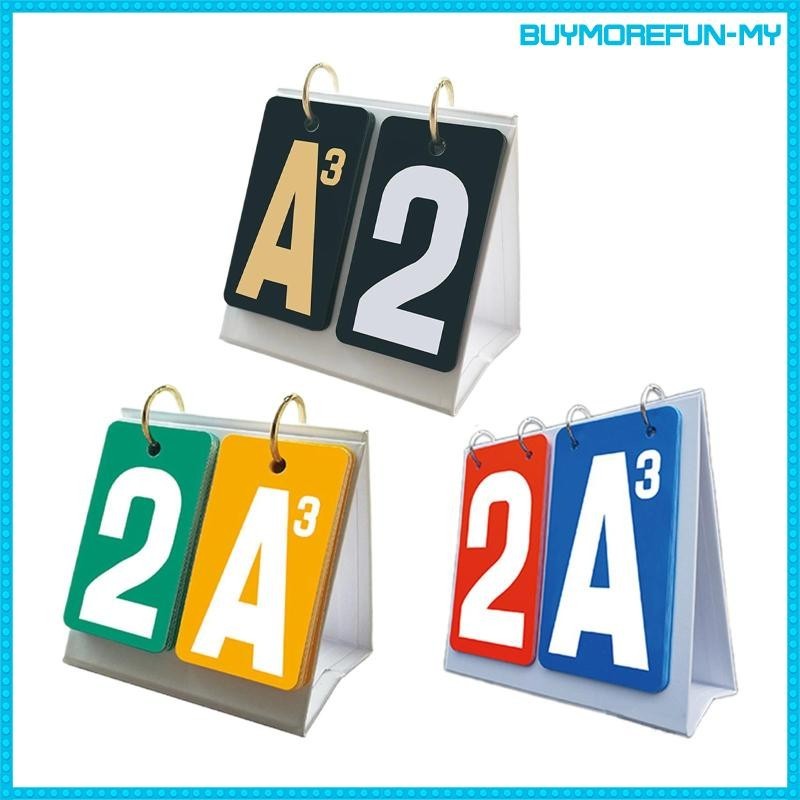 [BuymorefunMY] Flip Scoreboard for Card Game Lightweight Tabletop ...