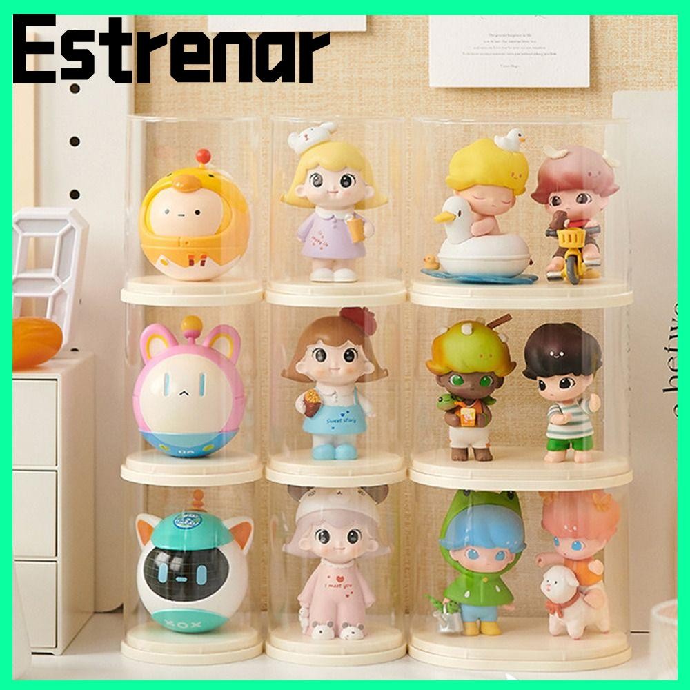 ESTRENAR Figures Display Box, Transparent Handmade Doll Holder, Fashion ...