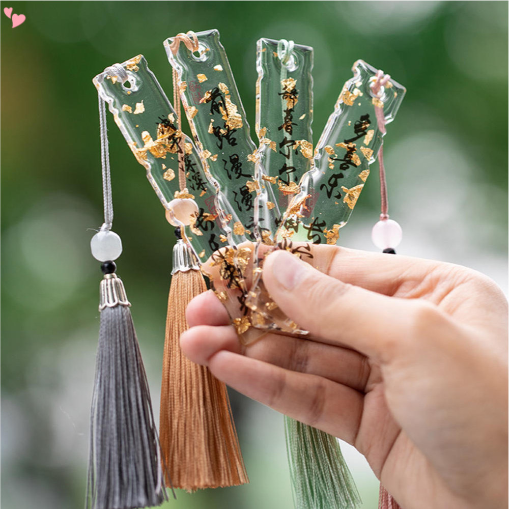 Traditional Chinese Calligraphy Sayings Book Mark Gift Chinese Art Page ...