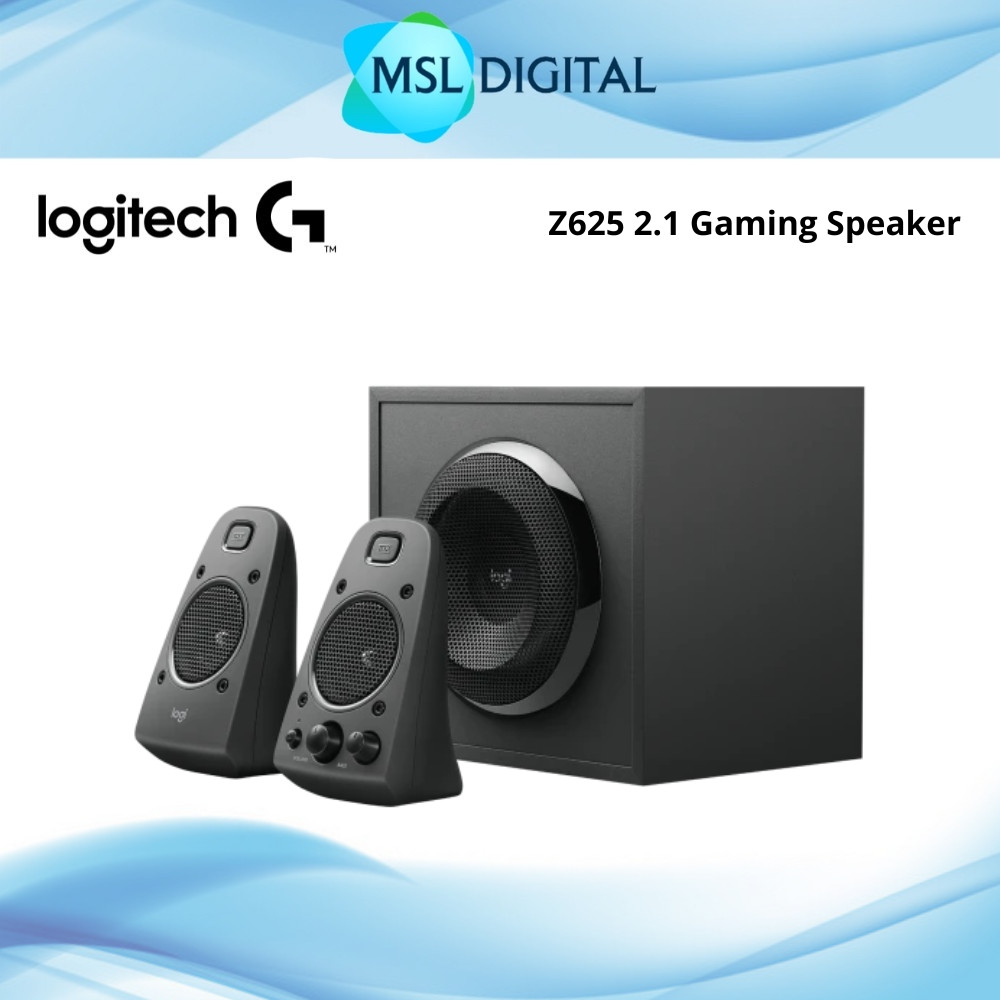 Logitech Z625 Speaker System with Subwoofer and Optical Input | Powerful THX Sound | Shopee Malaysia