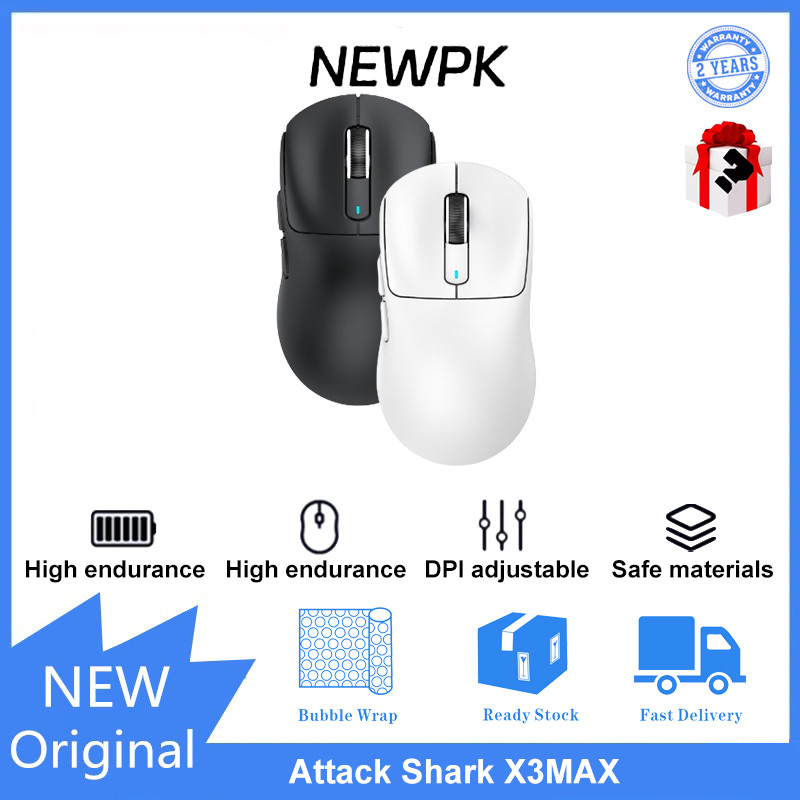 Attack Shark X3 MAX Wireless Three Mode Game Mouse PAW3950time of ultra ...