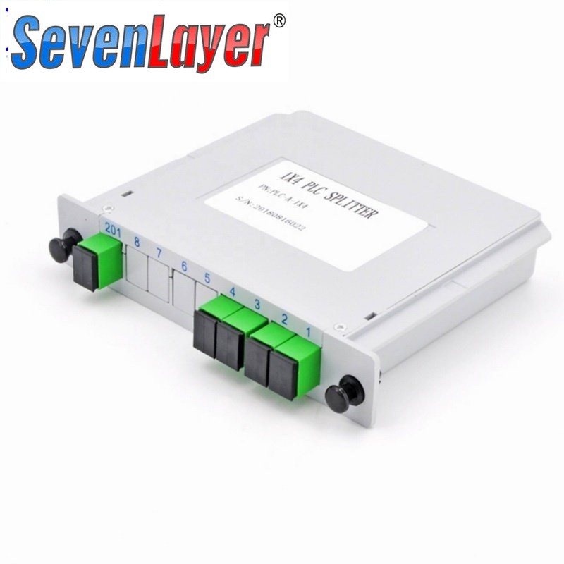 SC APC PLC 1X2 1X4 1X8 1X16 Fiber Optic Splitter Cassette type splitter ...