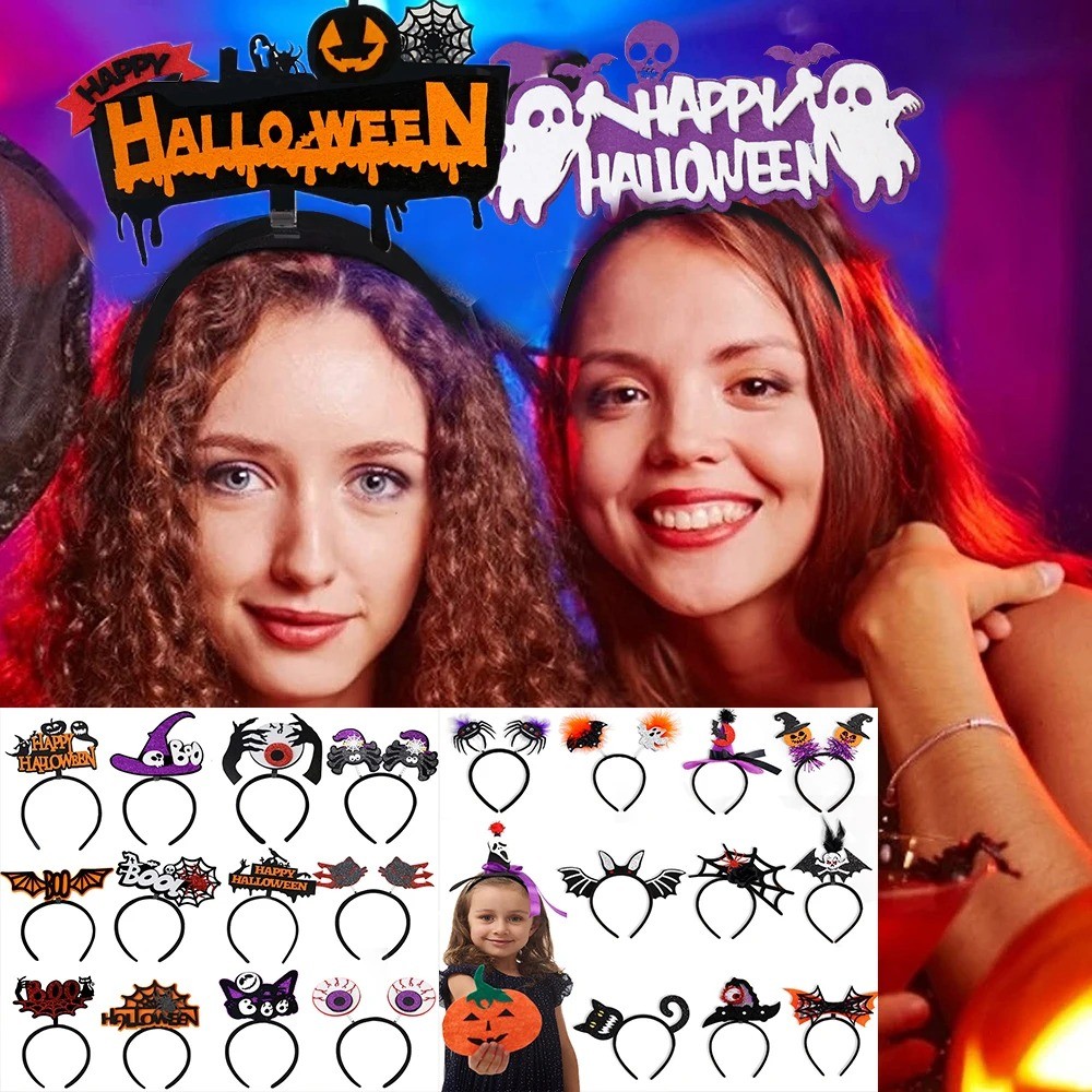 Halloween Headband Horror Eyeballs Headbands Spider Headdress Festival ...