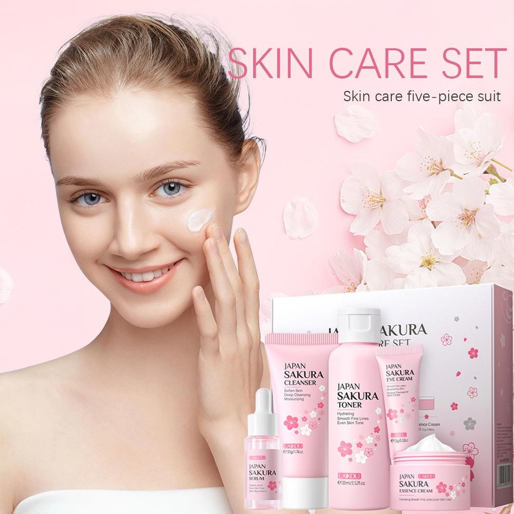 STAR Lai Kou Japanese Sakura Skincare Set 5-piece Gift Box Products ...