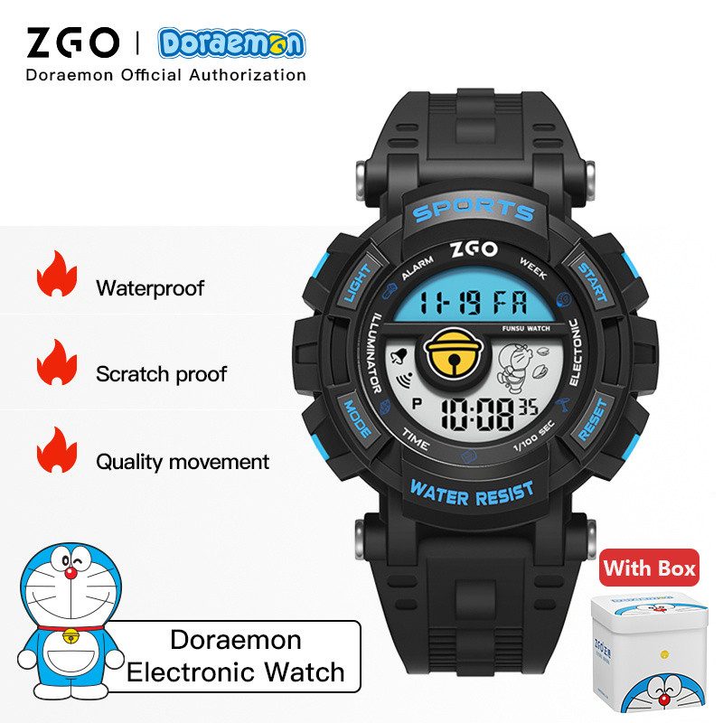 ZGO x Doraemon Watch Student Boys Girls Exams Leisure Sports Trendy ...