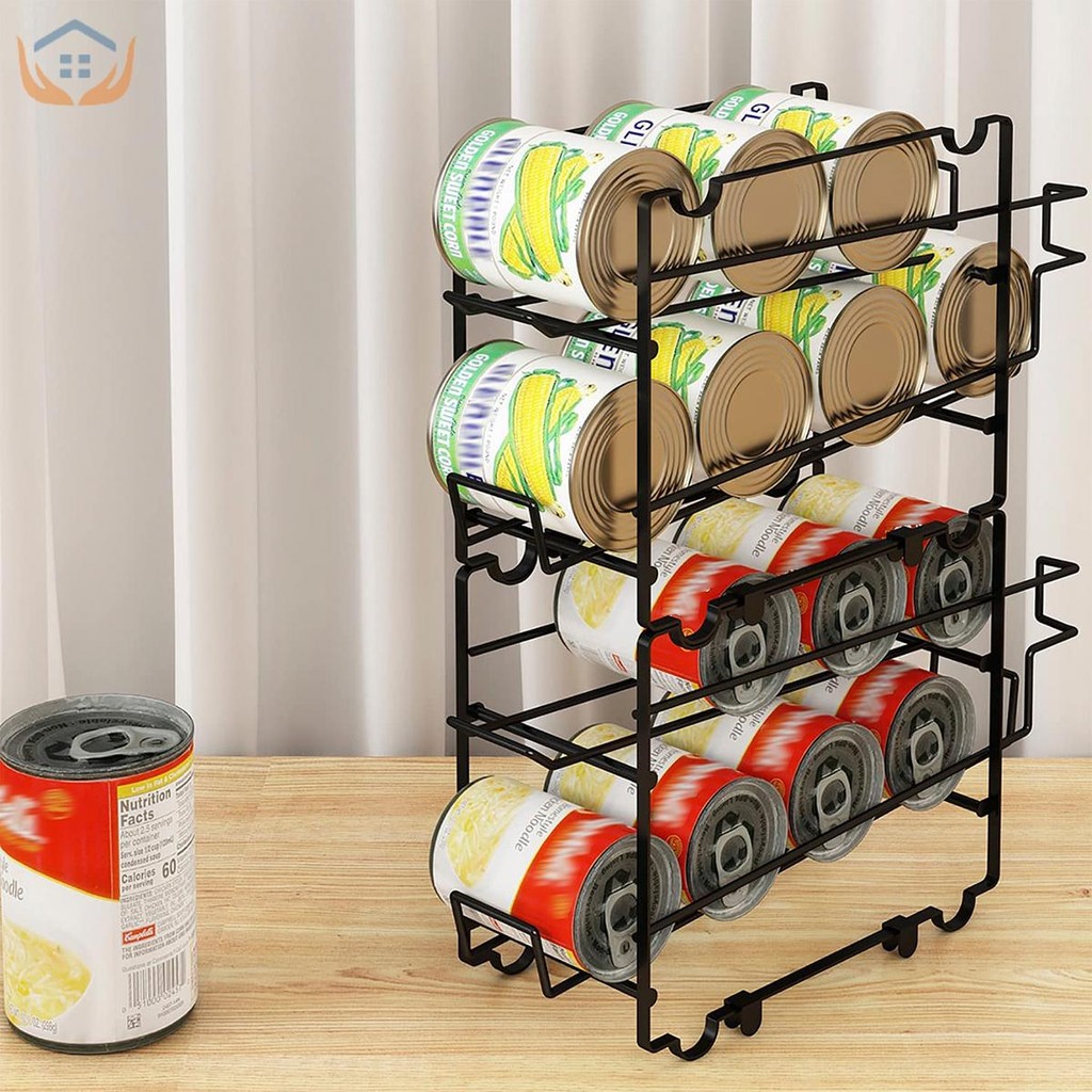 2 Pack Soda Can Storage Rack Stackable Beverage Can Organizer Non-slip ...