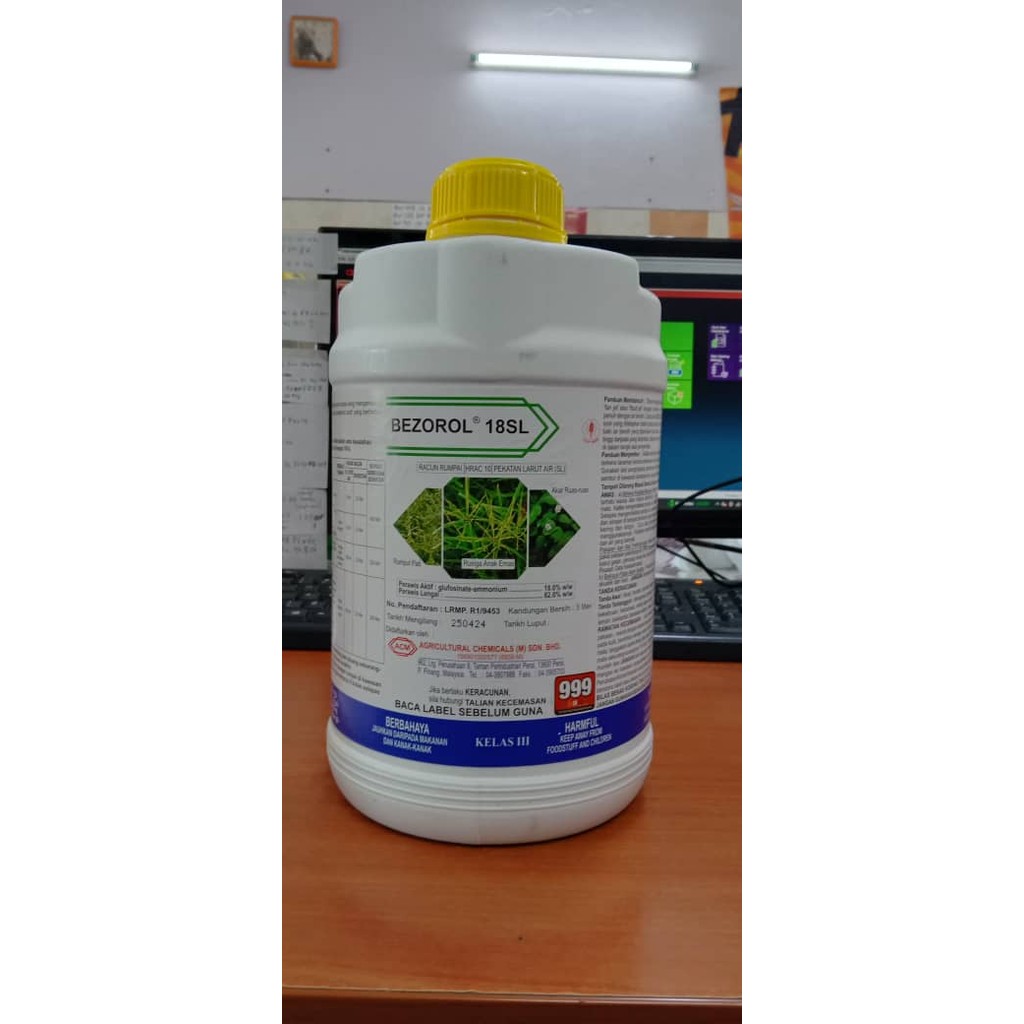 BEZOROL 18SL 3L RACUN RUMPAI AKAR RUAS,RUMPUT PAIT,RUSIGA ANAK EMAS ID ...