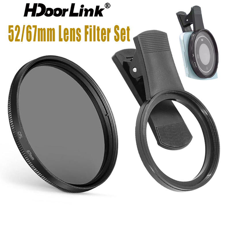 HdoorLink 52/67mm Lens Filter Set Adjustable CPL Polarizer Camera Lens ...