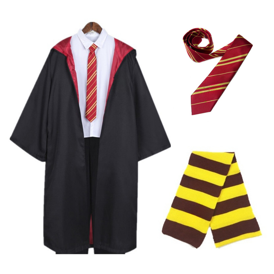 Halloween Men's Women's Cosplay Costume Cloak Scarf Tie Movie Harris ...