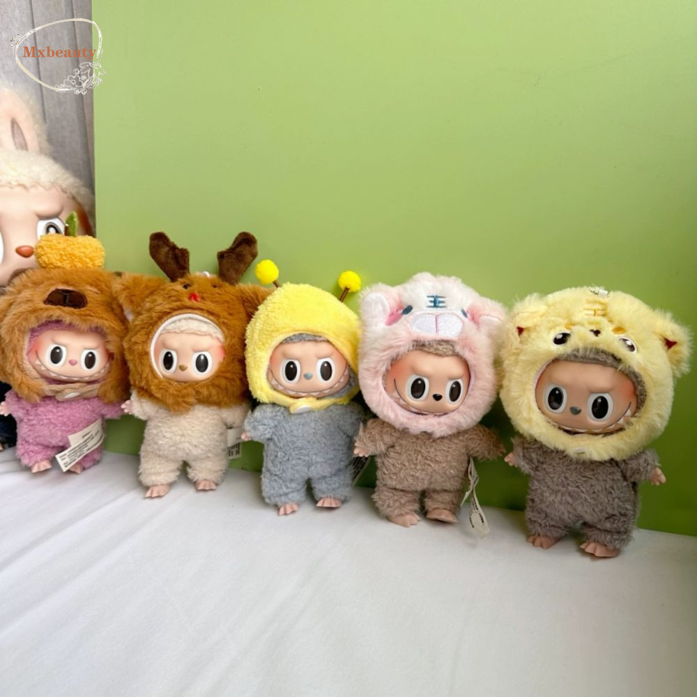 MXBEAUTY 17cm Labubu Doll Dress, Handmade Headgear 17cm Doll Labubu ...