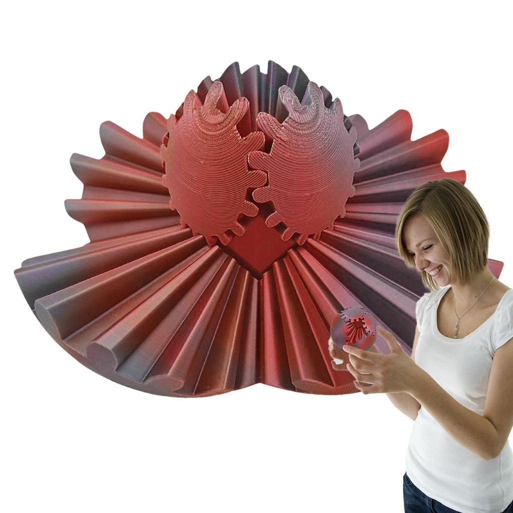 The Steampunk Whirling Wonder Fidget Toys 3D Gear Ball Gear Sphere ...