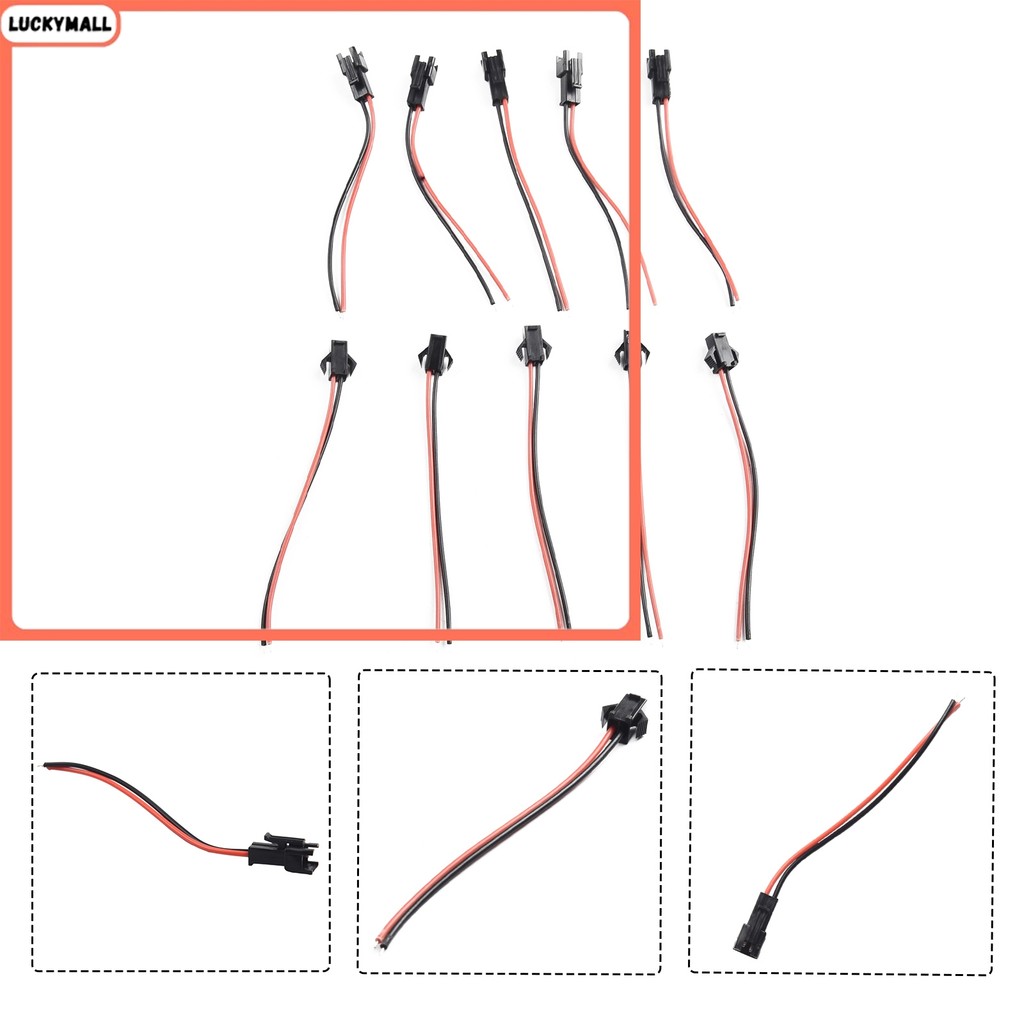 [KUM] 2.54mm SM 2-Pin 2P Connector plug Male / Female Head Wires Cables ...